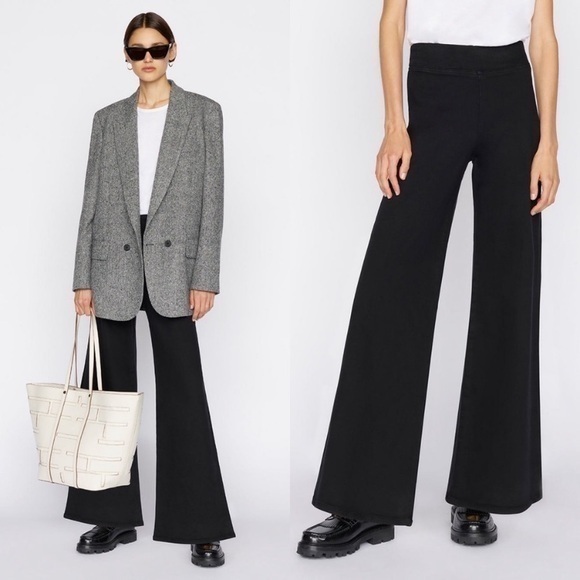 Frame Denim | Jeans | Frame Jeans The Jet Set Flare In Sheen Noir Black ...